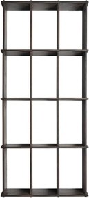 Patrová police z jasanového dřeva v tmavě přírodní barvě 58 cm Grid – OYOY Living Design
