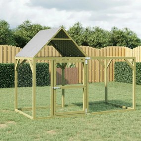 Kurník 200x100x150 cm impregnované masivní borové dřevo 3102992