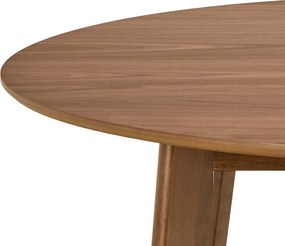 Kulatý jídelní stůl Roxby 120 cm ořech