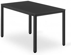 Jídelní stůl TESSA černý s černýma nohama