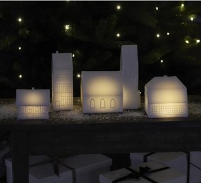 Bílá světelná dekorace na baterky Copenhagen City Church – Sirius