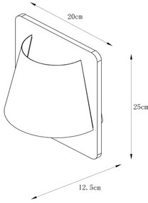Lucide 77281/01/70 - Nástěnné svítidlo IDAHO 1xE14/15W/230V hnědá