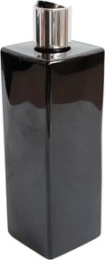 Dávkovač na mýdlo 500 ml černý s černo-stříbrným DISC TOP LUNA