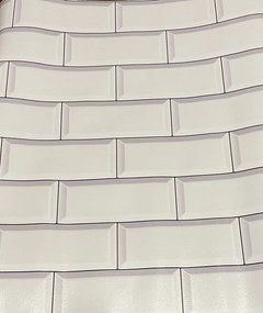 Vinylová tapeta Ceramics Bílý obklad 270-0171 | šíře 67,5 cm | 67,5 cm x 1 m | Lepidlo zdarma