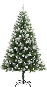 Umělý vánoční stromeček s umělým sněhem 300 LED Teplá bílá 3395454