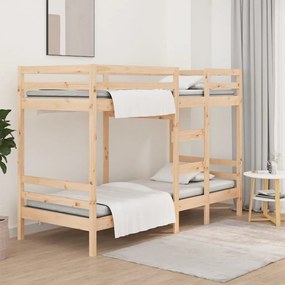 Patrová postel bez matrace 90 x 190 cm masivní borové dřevo 3139839