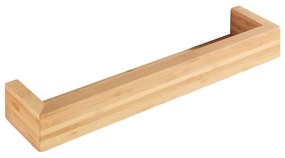 Bambusová nástěnná police Wenko Dark, šířka 40 cm
