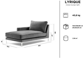 KOOKO HOME Sametová lenoška Lyrique pravá - sleva 20% (PRIMAVEMZU20)