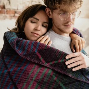 Ibena Jacquard Navan deka modrá
