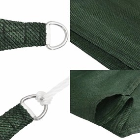 Plachta proti slunci 160 g/m² tmavě zelená 4 x 7 m HDPE 311465