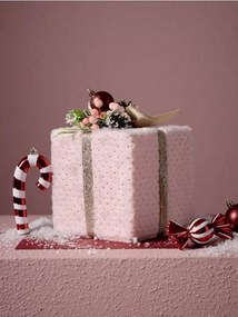 Sinsay - Vánoční dekorace ve tvaru dárku - pastelová růžová