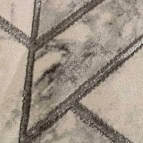 Jutex kusový koberec Mramor 8919A stříbrný 140x200cm
