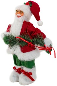 Tutumi, vánoční figurka Santa Clause 30cm 301251, bílá-červená-zelená, CHR-08900