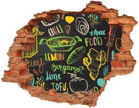Wallmuralia Fototapeta díra na zeď Thajsko jídlo 90x70 cm