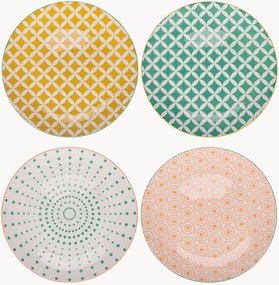 Sada různých porcelánových mělkých talířů Confusion, 4 díly