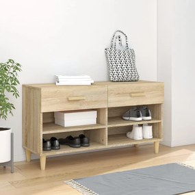 Botník 102 X 35 X 55 Cm Kompozitní Dřevo - Kouřový dub