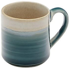 Modro-bílý keramický hrnek Kave Home Sanet