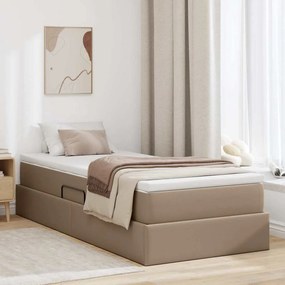 Postel s úložným prostorem a matrací Cappuccino 90 x 200 cm 3370149