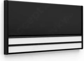 ACCEPT Dveřní tabulka ACS 187 x 93 mm - černá tabulka