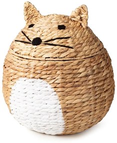 Dětský koš na hračky z vodního hyacintu v přírodní barvě ø 40x43 cm Cat – Compactor
