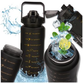 Camerazar 2000ml BPA FREE TRESSARI sportovní láhev na vodu s odolným PC materiálem pro aktivní životní styl
