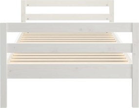 vidaXL Rám postele 80 x 200 cm masivní borové dřevo [821630] Barva: Bílá