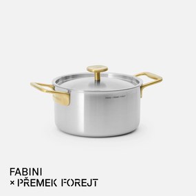 Fabini Hrnec FABINI & Forejt, ø 20 cm (3 l) - Nerezový beznýtový hrnec z vícevrstvé nerezové oceli s poklicí