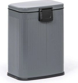 Nášlapný odpadkový koš 13 l, lakovaný, šedý