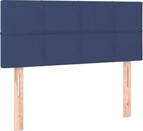 Box spring postel s matrací a LED modrá 80 x 200 cm textil 3133115