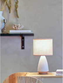 Bílá/béžová stolní lampa s textilním stínidlem (výška 27,5 cm) Paprica – Bloomingville