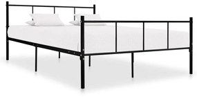 Petromila Rám postele černý kov 160 x 200 cm