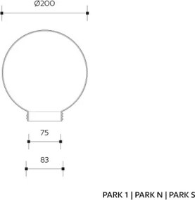 Venkovní nástěnné svítidlo s čidlem PARK 1xE27/60W/230V
