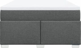 Box spring postel s matrací tmavě šedý 140 x 190 cm textil 3285131