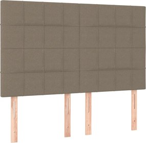 Box spring postel s matrací taupe 140x200 cm textil 3137161