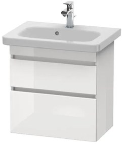 Duravit DuraStyle - Umyvadlová skříňka Compact, 61x58x37 cm, 2 zásuvky, lesklá bílá DS647902222