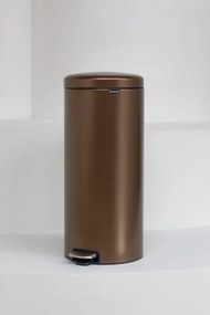 Nášlapný ocelový odpadkový koš v bronzové barvě 30 l NewIcon – Brabantia