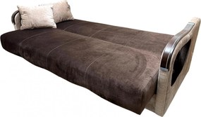 FALCO Sedací souprava Vanda 3f+1+1 Vogue 6/3 hnědo béžová se dřevem