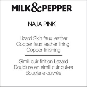 MILK&PEPPER Milkandpepper obojek pro psy Naja pink Velikost: 40x2 cm