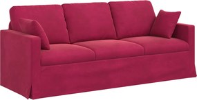 Set pohovek 2 ks Víno Červené samet 3407600