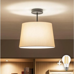 Brilagi - LED Přisazený lustr CERIA 1xE27/60W/230V pr. 30 cm černá/béžová