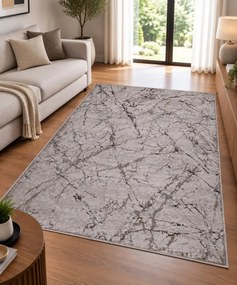 Koberec Safir 156 krémový / tmavě hnědý