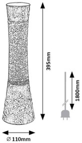 Rabalux 7026 - Lávová lampa MINKA 1xGY6,35/20W/230V modrá