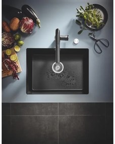 GROHE 31655AP0 - Dřez K700U 610 × 460 mm černý kámen/černá