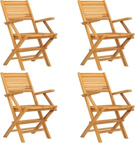 5dílný zahradní jídelní set masivní teakové dřevo 3155013