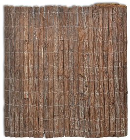 Zahradní plot z kůry 400 x 100 cm 141604