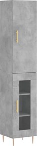 Skříň highboard betonově šedá 34,5x34x180 cm kompozitní dřevo 3199037