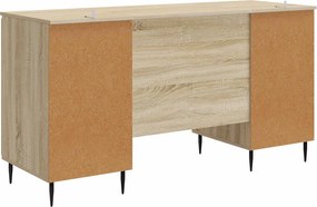Stůl s policí Dub sonoma 142,5 x 50 x 75 cm Kompozitní dřevo 3414587