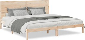Prodloužený rám postele bez matrace 180 x 220 cm masivní dřevo 3309317