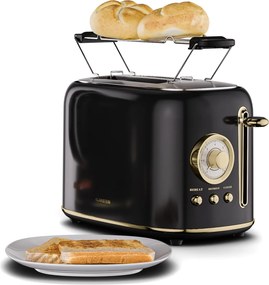 Klarstein Victoria toustovač | 2-slotový toustovač | 800 W | 7 stupňů opečení | držák na housky