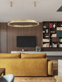 LED lustr Motif 120 zlaté stmívatelné